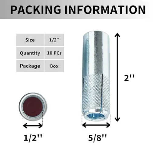 304 Stainless Steel Top Explosion Screw Hardware Galvanized Inner ...