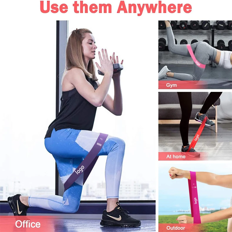Wholesale Mini Latex Yoga Bands - Custom Resistance Sets
