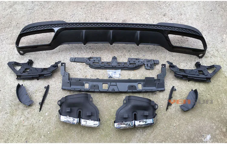 High Quality W212 Rear Diffuser E63 Style Sport Back For Mercedes-benz ...