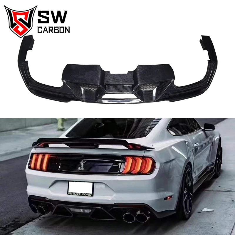 New Carbon Fiber GT500 Style Rear Diffuser for 2018-2021 for Ford ...