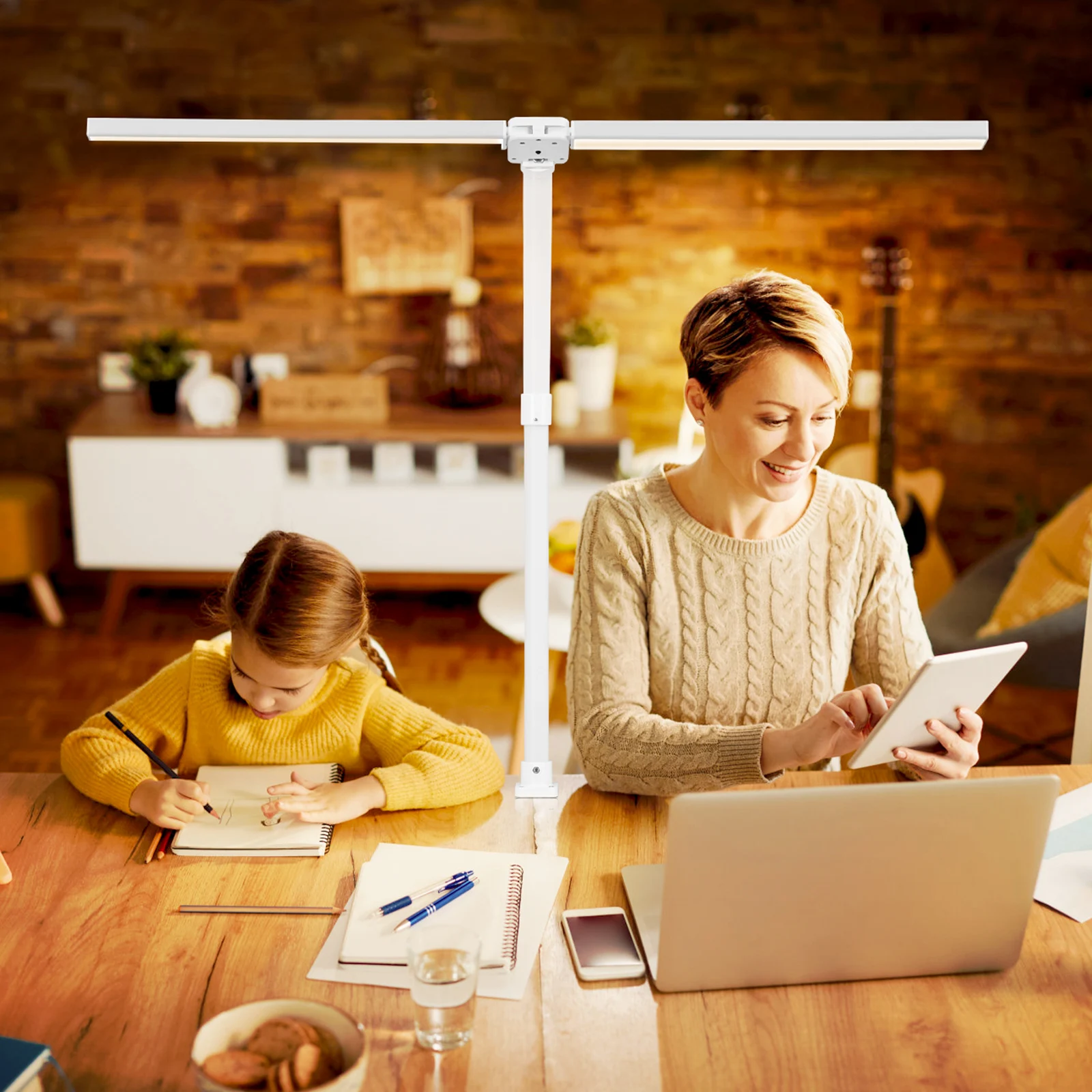 31.5" Wide Desk Lamp - Eye-Caring LED Task Light for Office