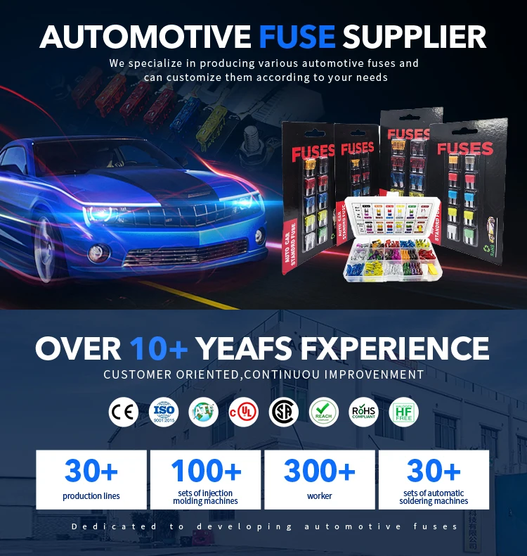 Special customization Short foot Auto Fuse 32VDC Short foot Automotive ...