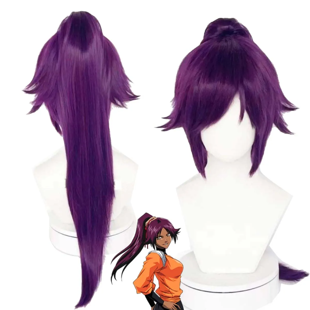 Alibaba.com: OKG-086 BLEACH Shihouin Yoruichi anime cosplay costume set ...