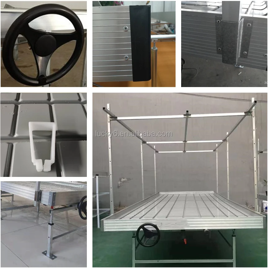 Indoor Vertical Growing Plants Table Grow Flood Drain Tray Hydroponic ...