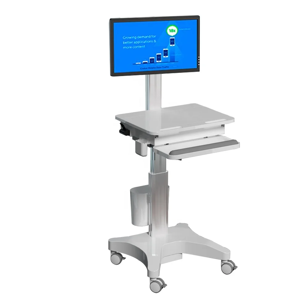 Adjustable Height Stand Up Desk Hospital Medical Mobile Computer ...