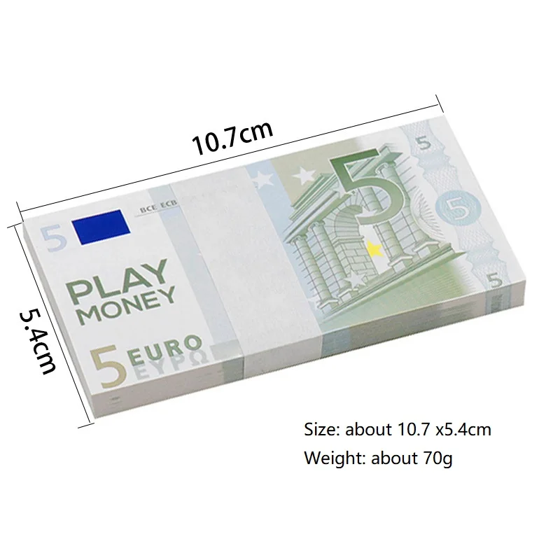 Custom Realistic Various Denominations Prop Euro Money Movie Prop Bank ...