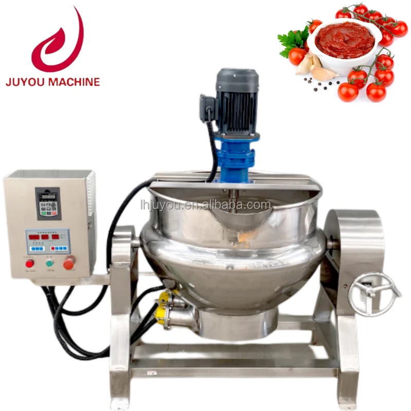 Industrial Electric Heated Cooking Mixer Machine For Peanut Candy Sugar ...