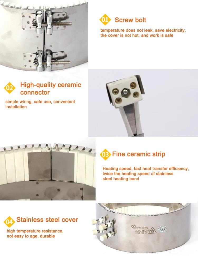 220v 150w Barrel Plastic Extruder Heating Element Industrial Ceramic ...