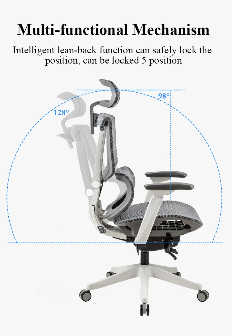 Luxury Office Furniture 4d Armrest High Back Boss Executive Ergonomic ...