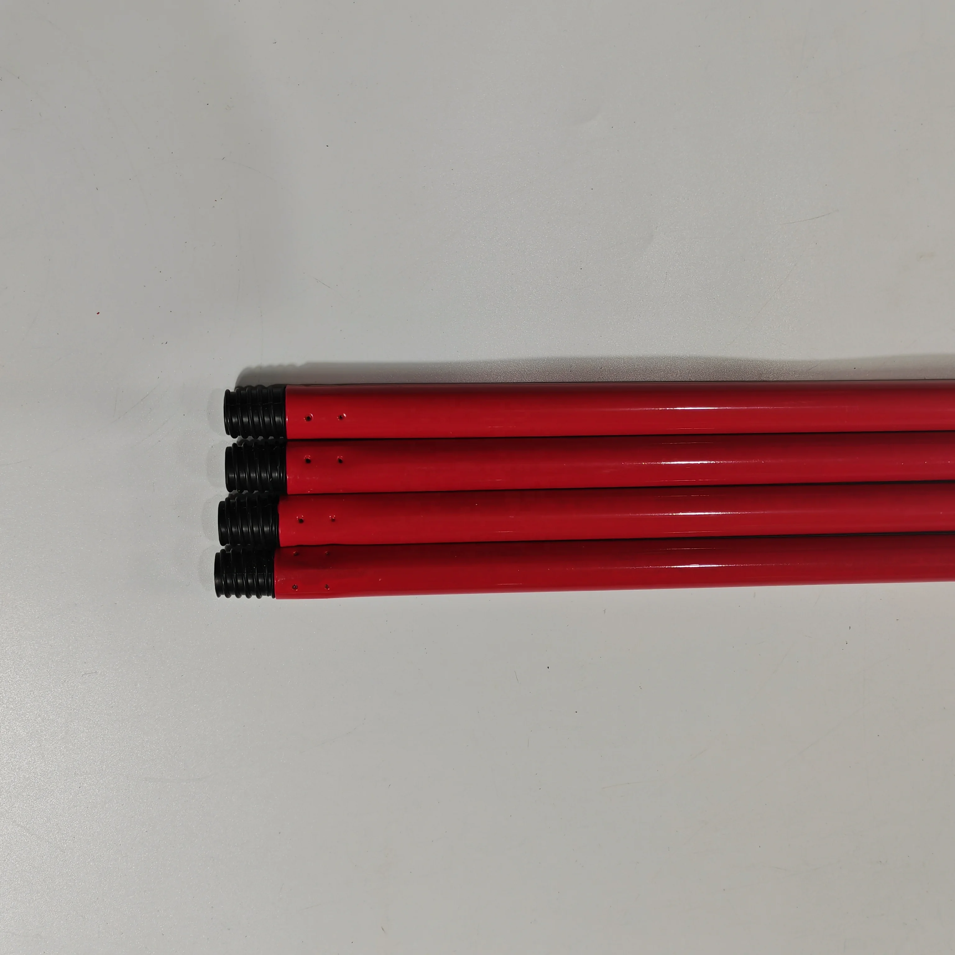 Coating Red Iron Broom Stick Broom Handle Italian Thread With Colorful ...