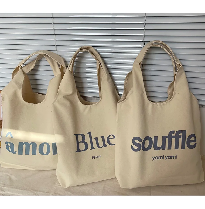 Custom Logo Size Printed Eco Friendly Recycled Reusable Tote Bag
