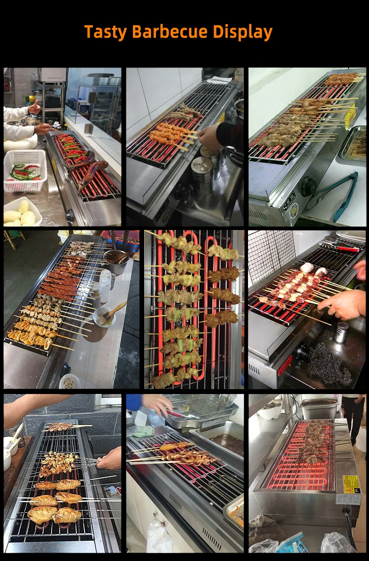 Big Barbecue Electric Grill Machine for Restaurant BBQ