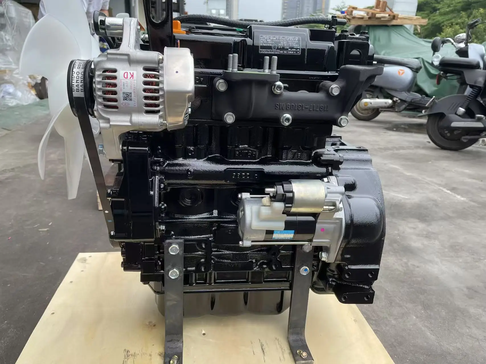 Excavator Assembly 3TNV76 Machinery Engines Assy 3TNV76 Complete Engine ...