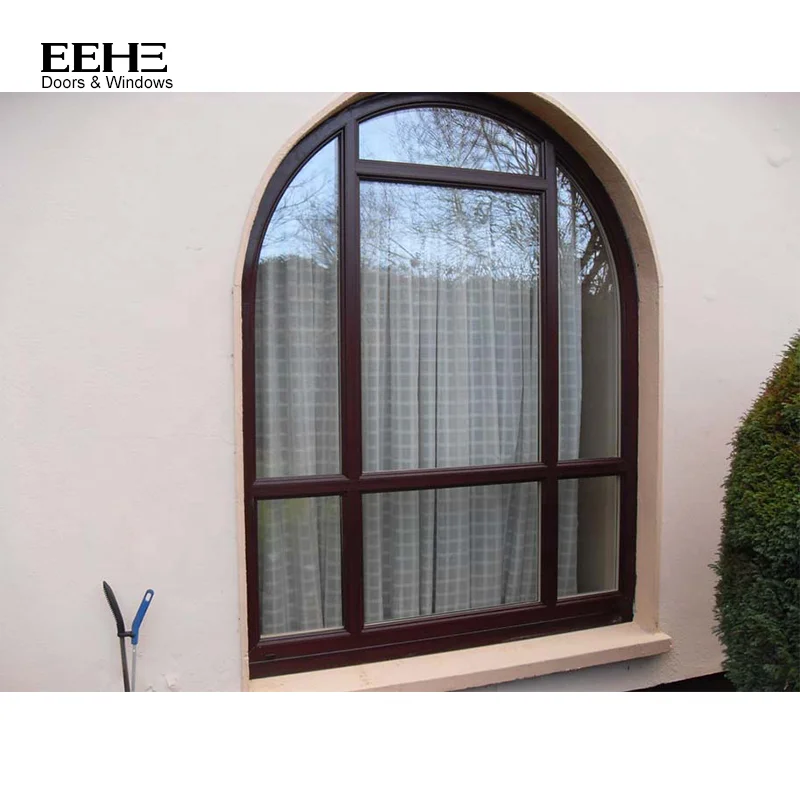 Foshan Factory Aluminium Half Moon Fixed Casement Windows High Quality ...