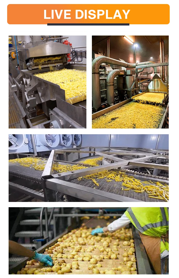 Industrial Fully Automatic French Fries Making Machine Chips Fries ...