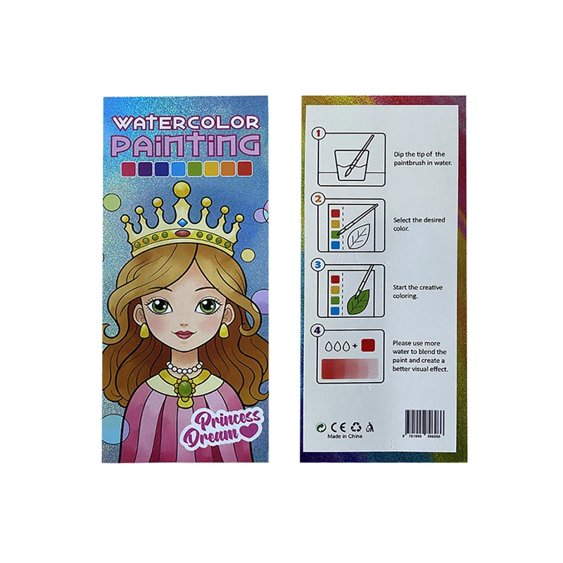 Water magic drawing books watercolor painting book DIY bookmark ...