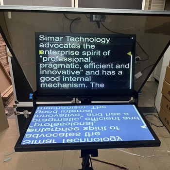 Promoting 20 Inch Autocue Prompter Beamsplitter Temper Glass Self ...