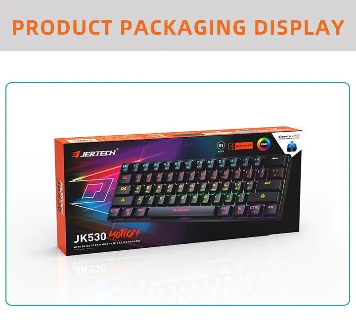 Jertech Jk530 Linear Mechanical Switch Keyboard Rgb Backlit 60% ...