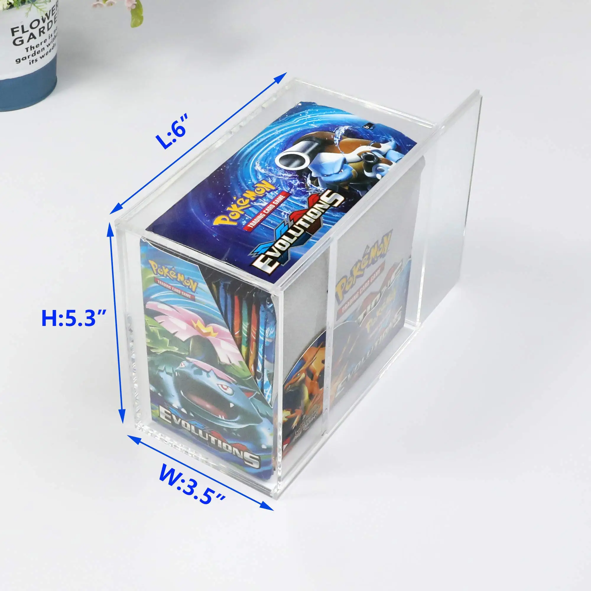 Clear Acrylic Display Box for Pokemon - Customizable Size