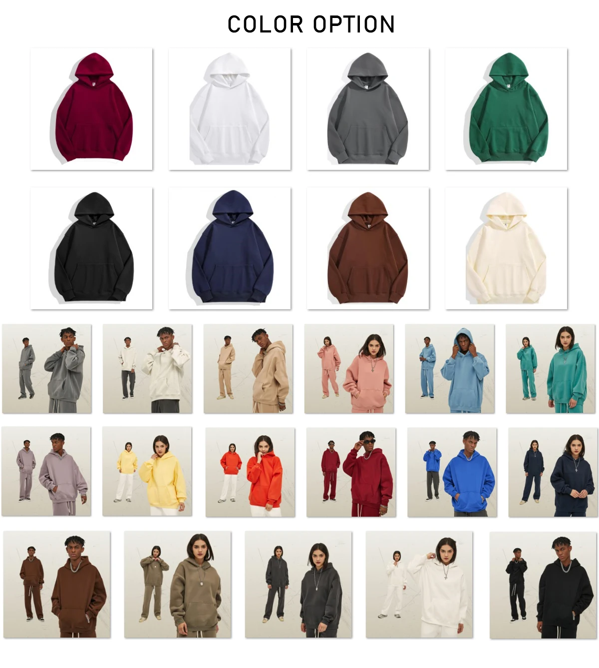 Manufacturer Custom Embroidered Heavy Weight Thick 500 Gsm Fleece ...