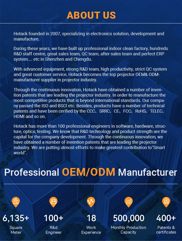 Hotack D068 Laser Projector - Ultra Short Throw 4K Home Theater