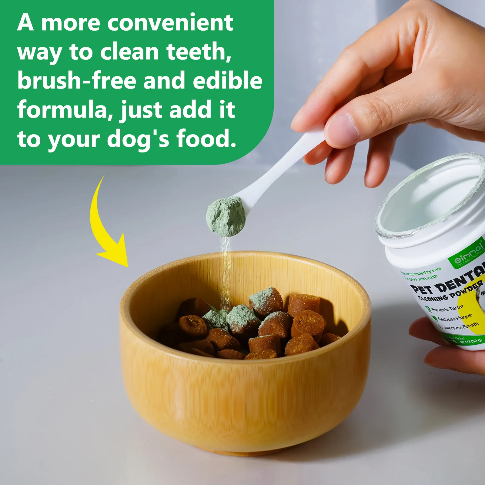 Oimmal Pet Oral Care - Teeth Cleaning Powder for Dogs
