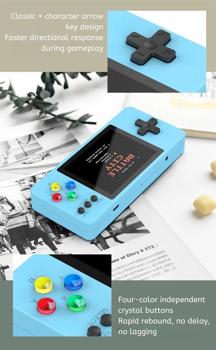 K8 Game Console 2.4/2.8-inch High-definition Lcd Display Screen Built ...