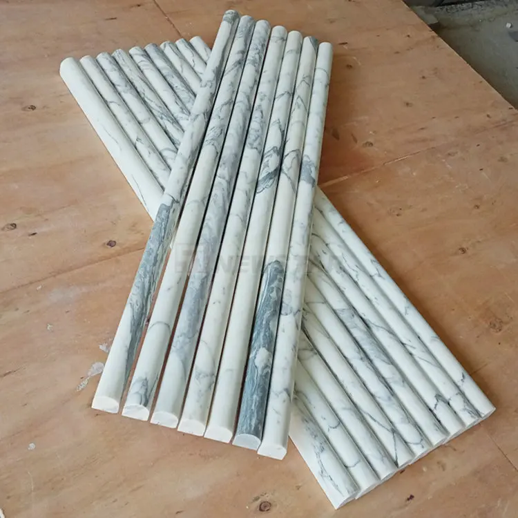 Interior wall outdoor flute marble stone round flexible fluted panel ...