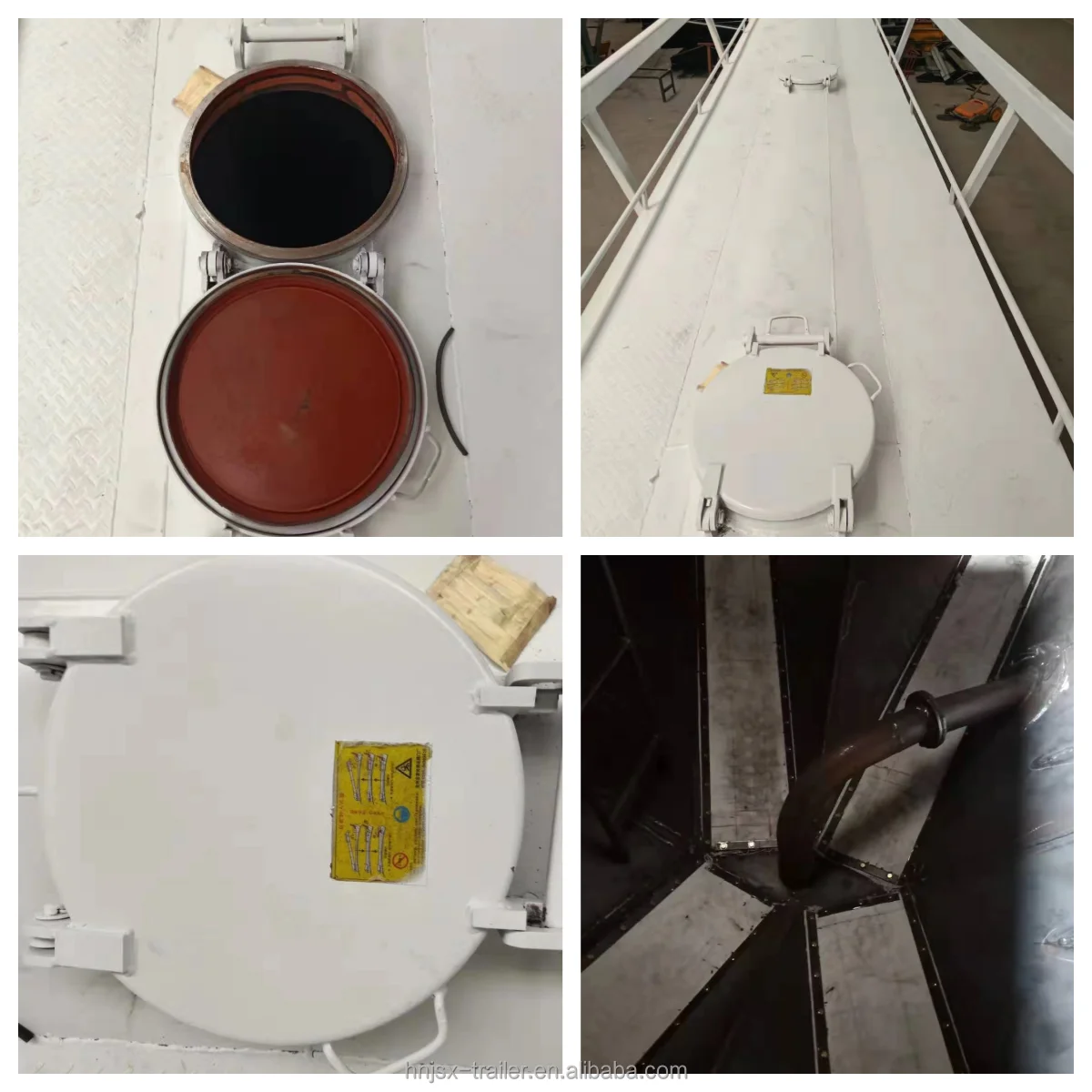 40ft Bulk Lime Cement Tank Container Powder Food Medicine 50 Cbm Tank ...