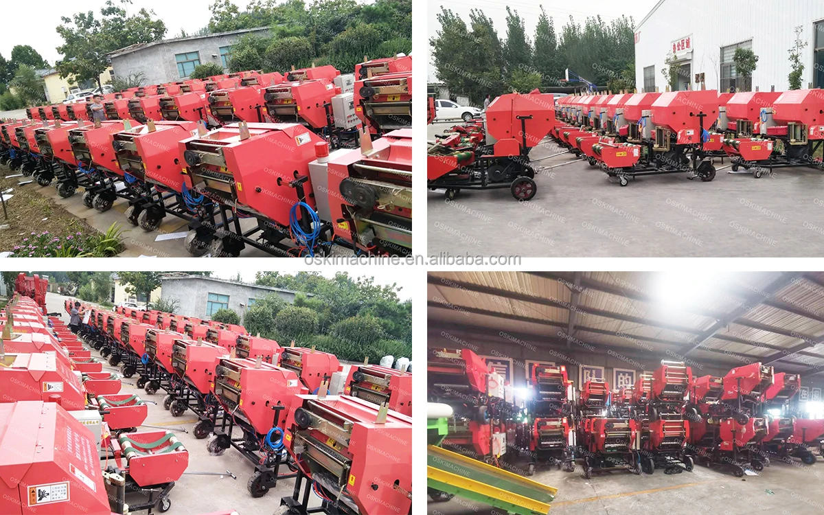 Automatic Grass Silage Corn Stalk Packing Press Machine Paddy Wheat ...