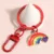 Cute Girly Rainbow Keychain Key Chain For Women Bag Pendant Key Ring ...