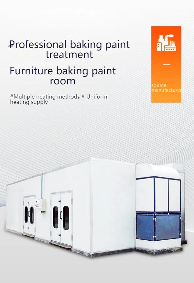 High Temperature Electric Heating & Diesel Burner Spray Booth with 12 ...