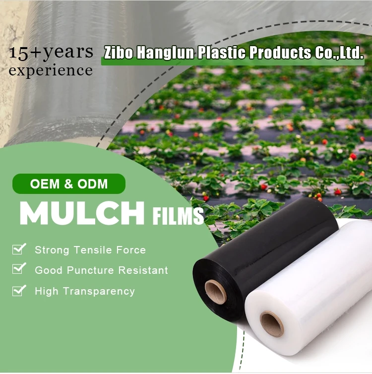 Black And Silver Agricultural Mulch Film Mulching Film Plastic Mulch ...