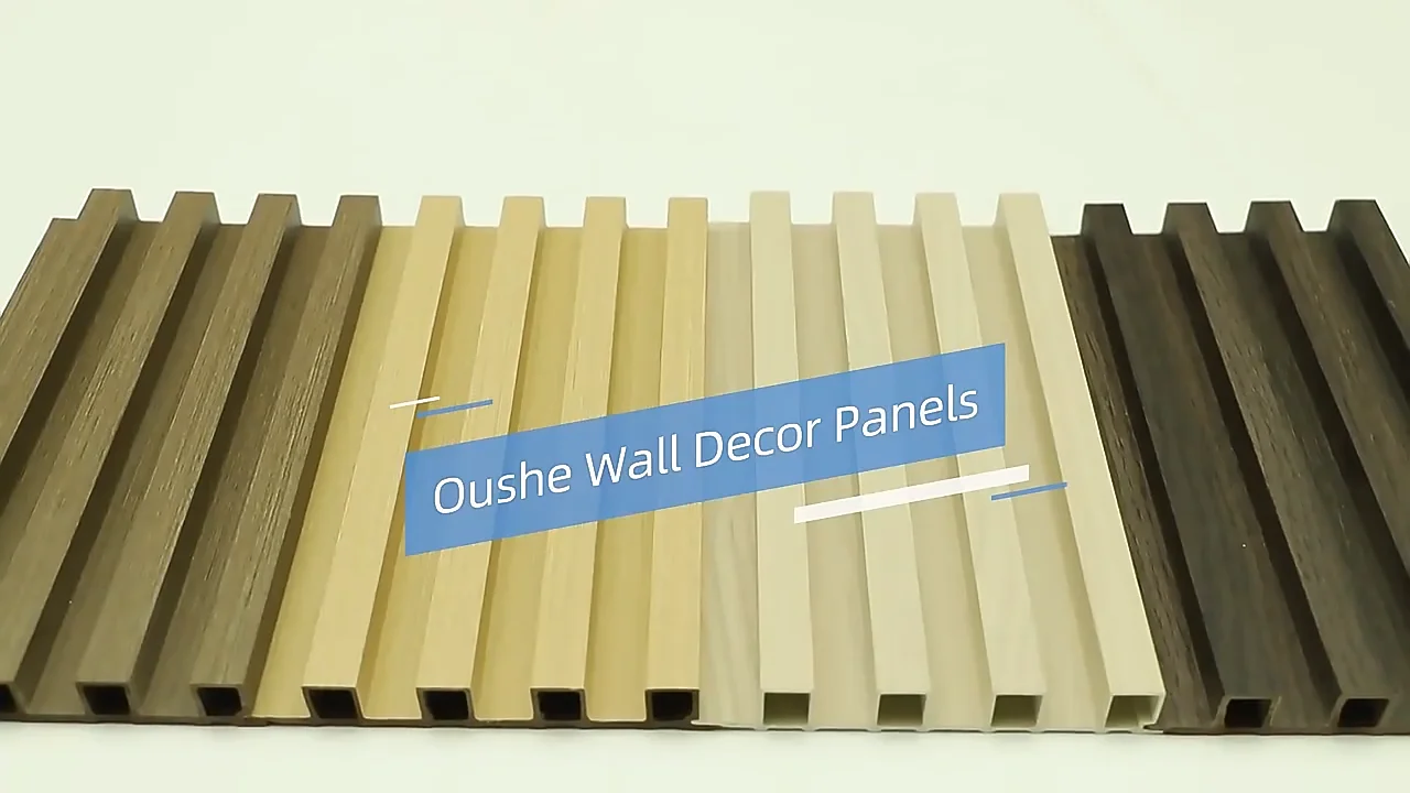 Oushe Design Wood Wall Cladding Panel Concave Fluted Wpc Ps Wall Panel ...