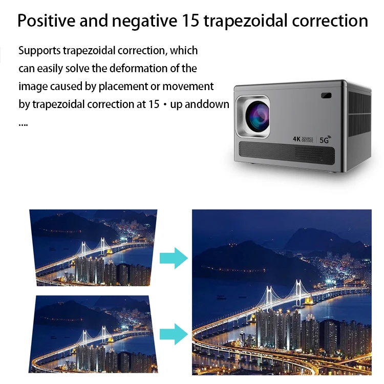 Hot Sell Outdoor Portable Projector 4K 720P Screen Android Home Office ...