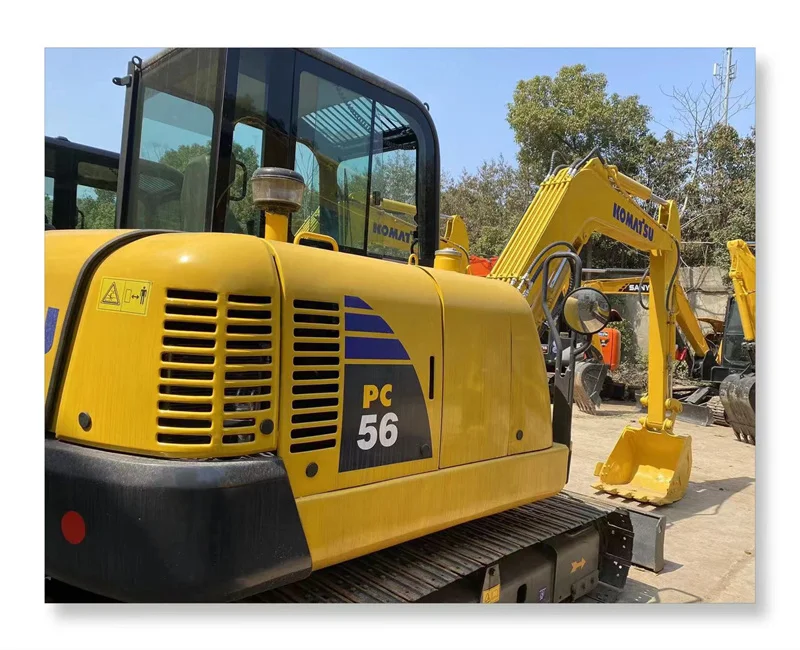 Japan Original Komatsu Pc56 Used Mini Excavators 5.6 Ton Good Quality Used Crawler Mini ...