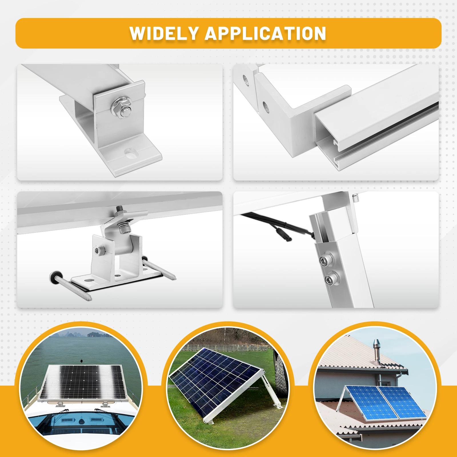Quick Installation Adjustable Mounting Brackets for Solar Panels