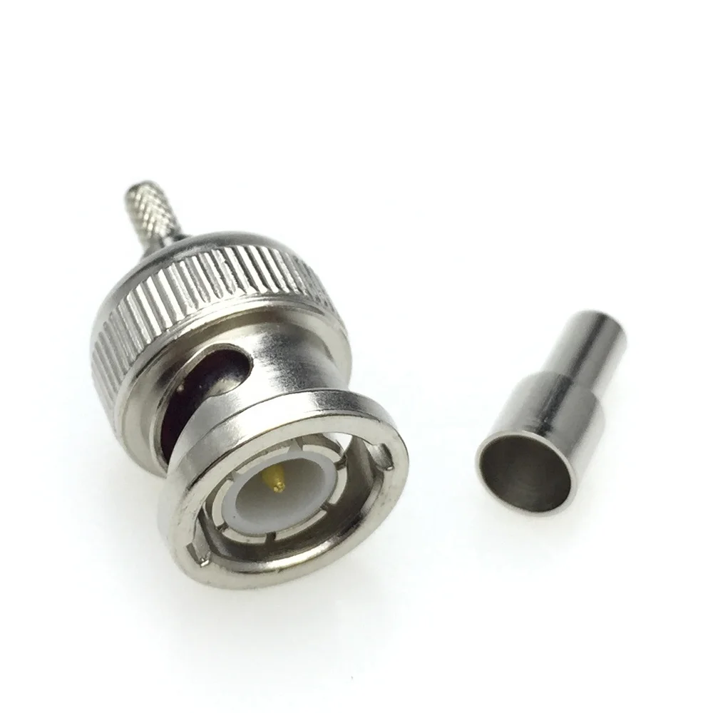Bnc Male Plug Window Crimp Rg174 Lmr100 Rg316 Rg178 Rg 188 Rg196 Cable Rf Value Bnc-male ...