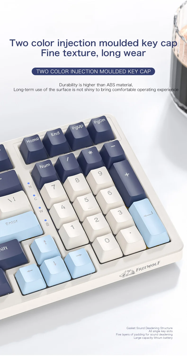 ZIYOULANG K8 Mechanical Keyboard - Wireless & Programmable