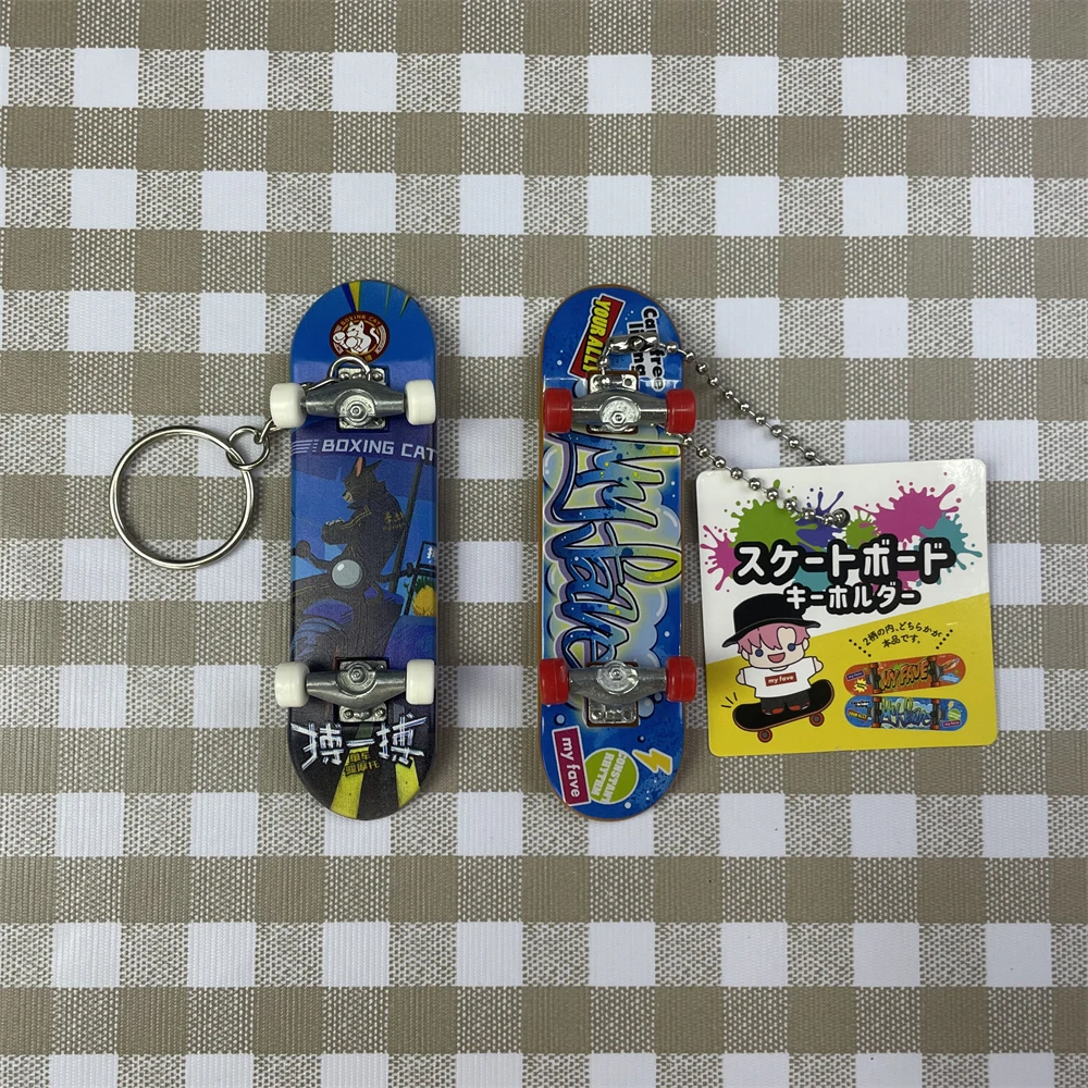 Custom Branded Logo Colorful Mini Skate Boards Keyring Toy Set Metal ...