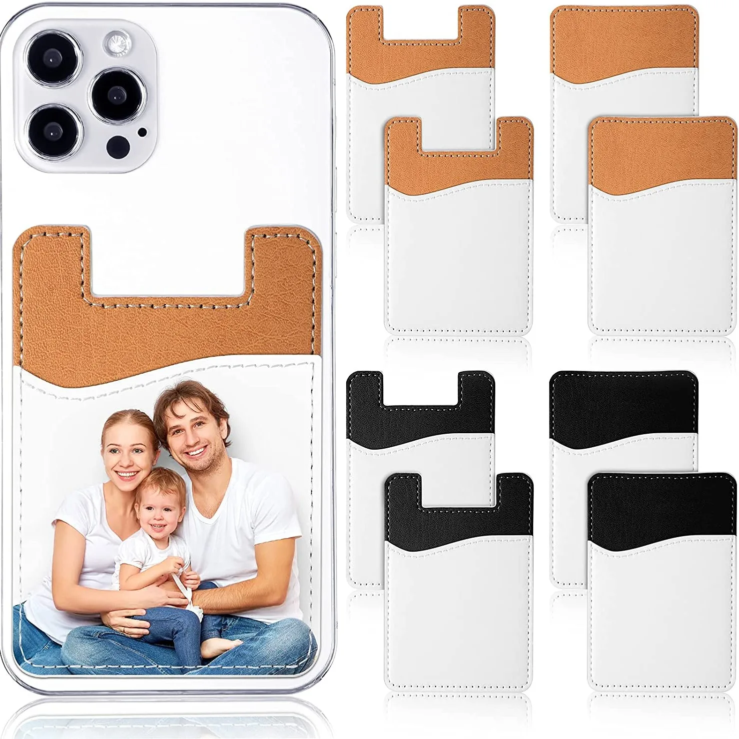 Custom Logo Sublimation Blank Mobile Phone Sticky Phone Case Card Case ...