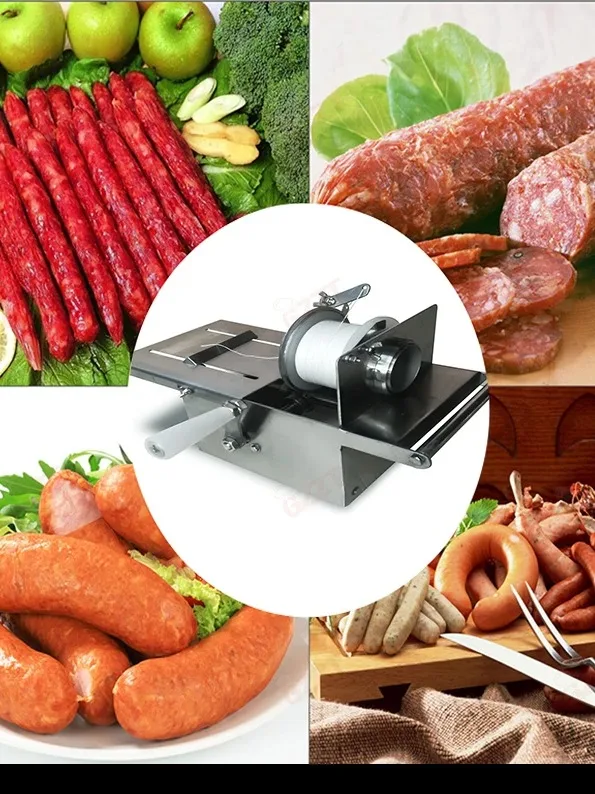 Manual Stainless Steel Sausage Knotting Clipping Tying Machine Table ...