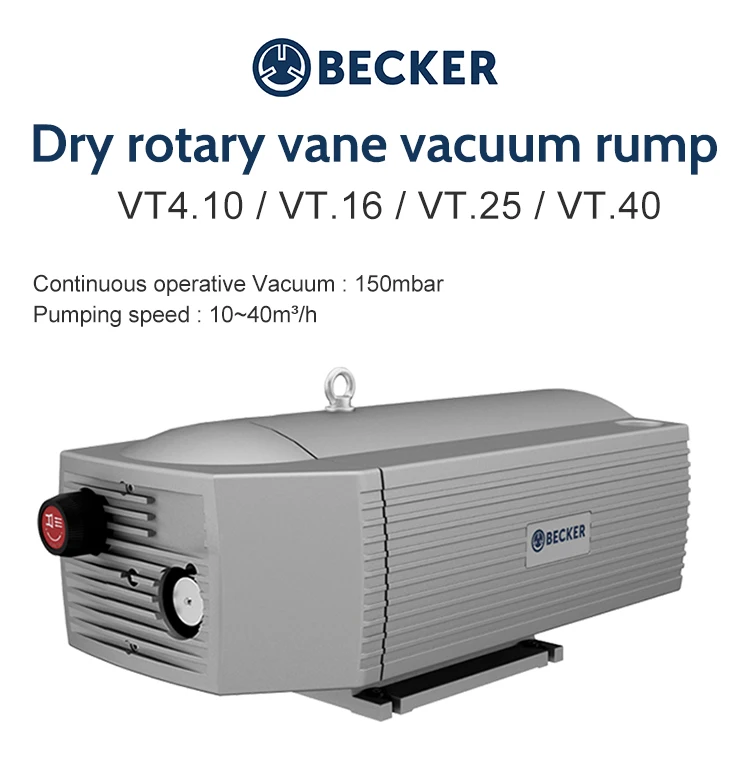 380v 16m3/h 150mbar Becker Vacuum Pump Vt4.16 Dry Rotary Vane Vacuum Pump for Press Machine ...