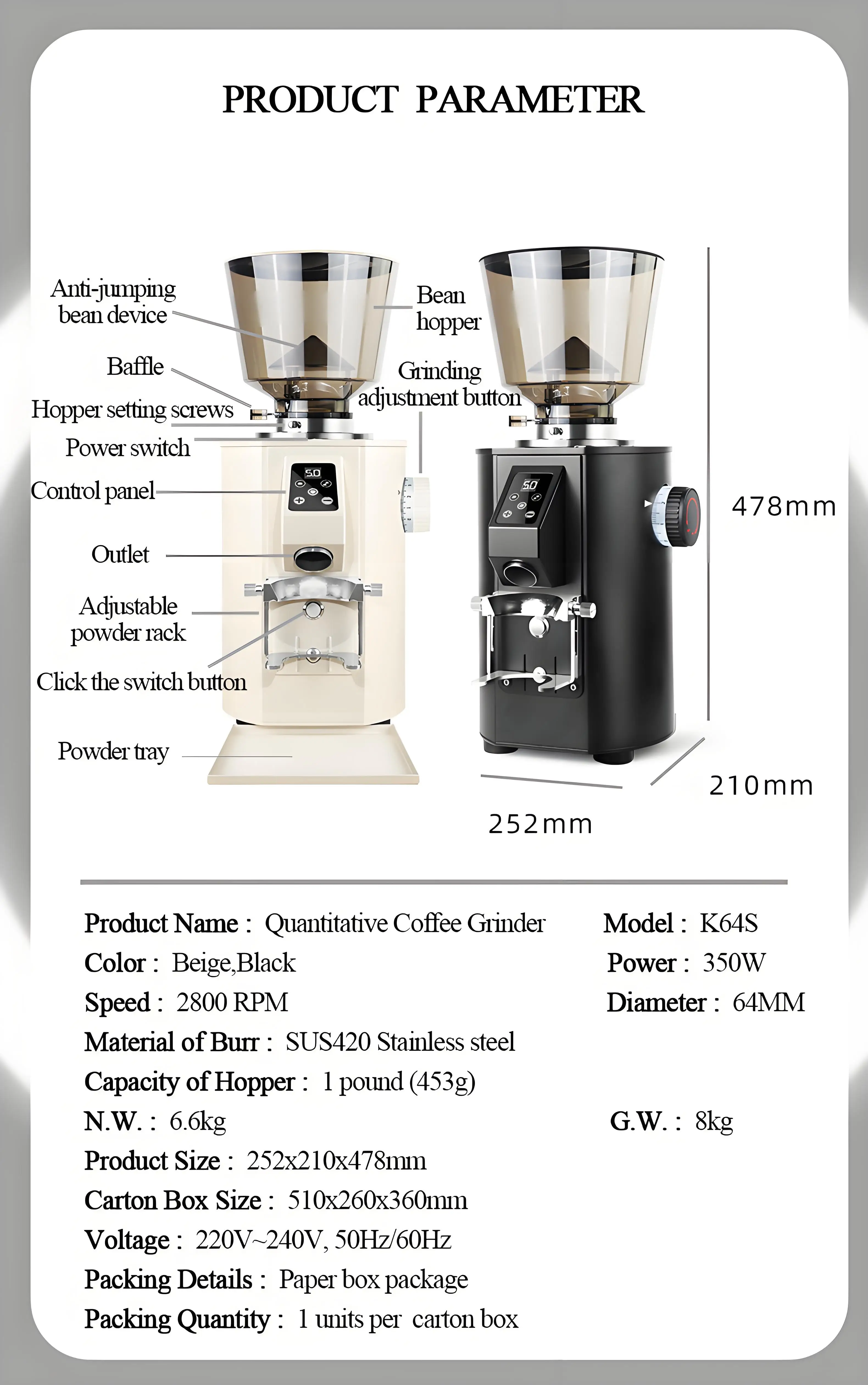 Commercial Automatic Height-adjustable Powder Rack One-key Powder ...