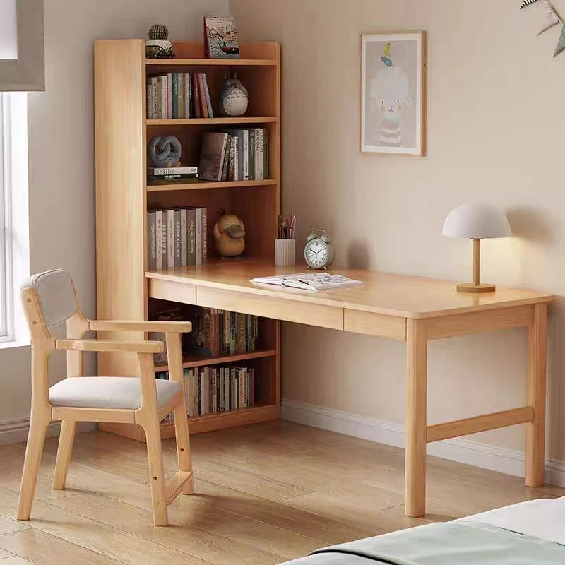 A Simple Solid Wood Desk For Household Use In The Bedroom,Simple And ...