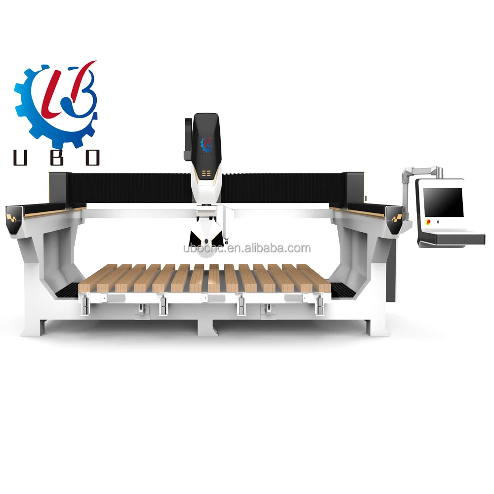 UBO Factory 5 Axis CNC Bridge Saw Cutting and Sink Cutting Machine for ...