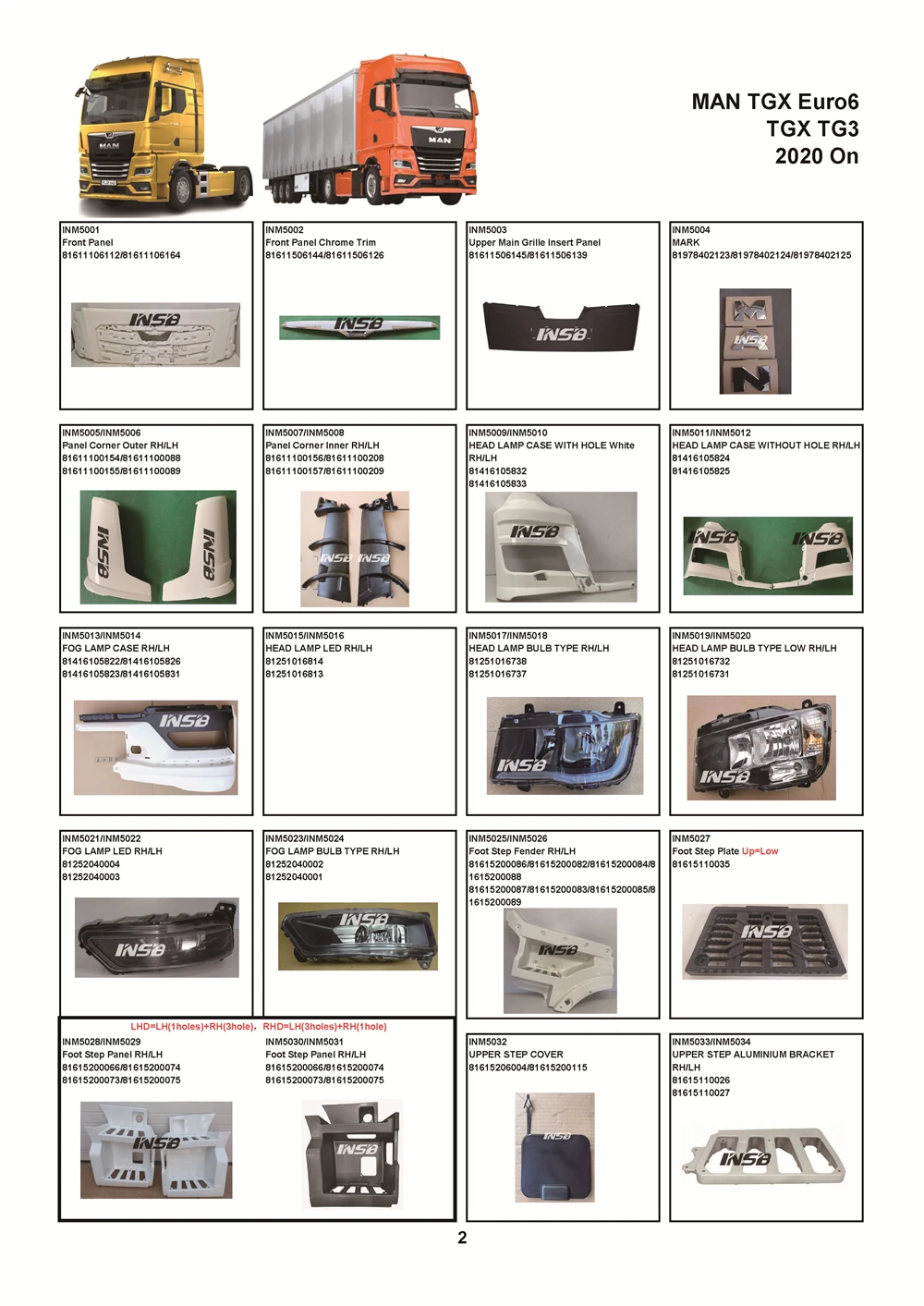 Head Lamp Covers for MAN TGS Euro 6 TRUCK - Durable & Efficient