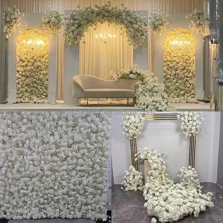 NIKA OEM Wedding Folding Paper Backdrop Decoration Large Height 8ft ...