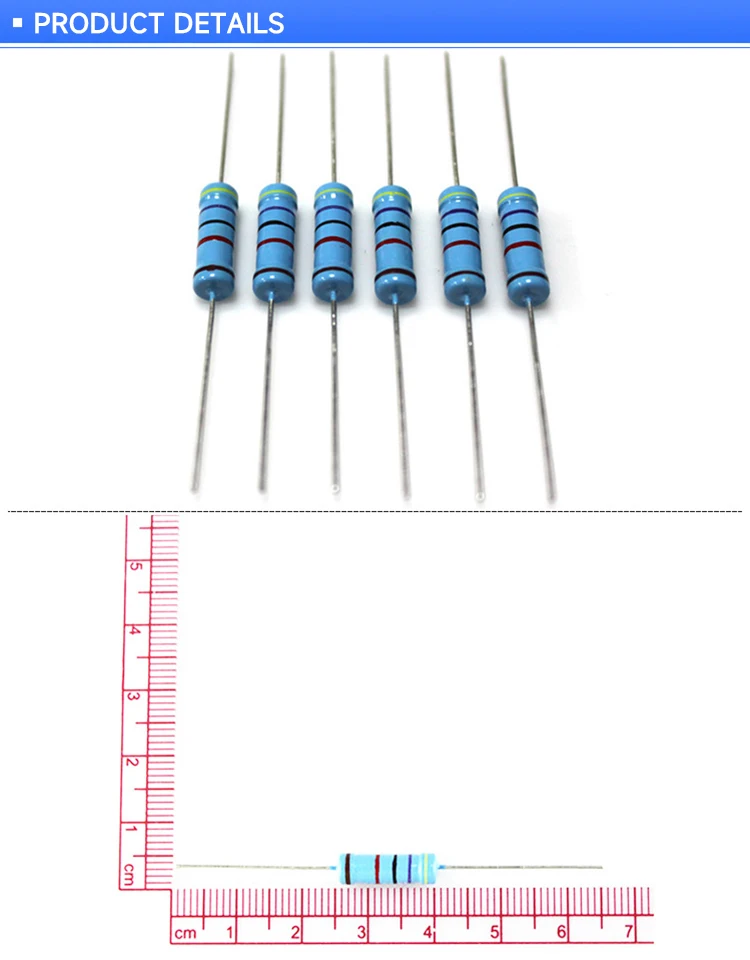 Color Ring Resistance 2w 1% 62k/200k/300k Metal Film Resistor High ...