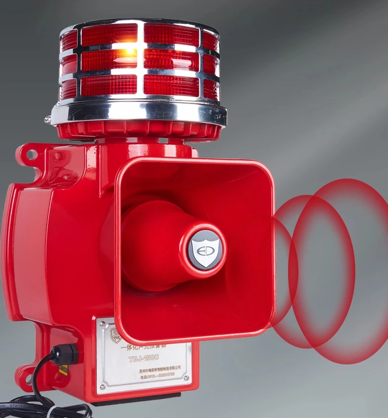 Industrial Crane Use LED Siren IP65 Audible and Visual Alarm Warn Light ...